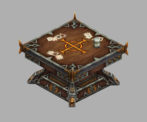 ArtStation - game model test scenarios - Playground tables 01 | Game Assets