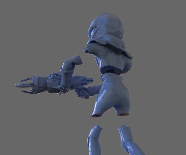 ArtStation - Alien Crypto 137 Sculpture | Resources