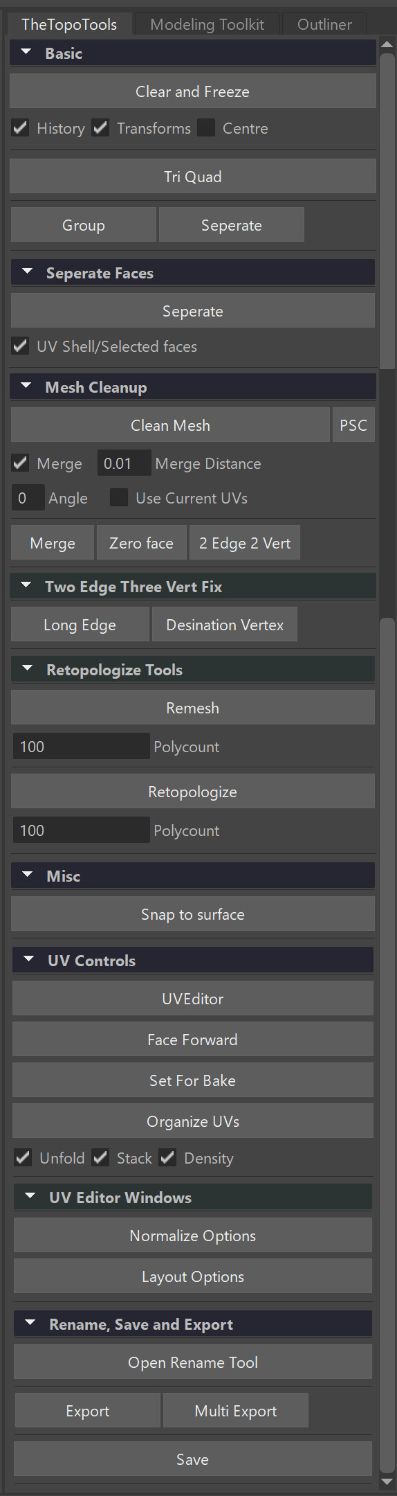 ArtStation - The Topo Tools - Tool set for Maya | Resources
