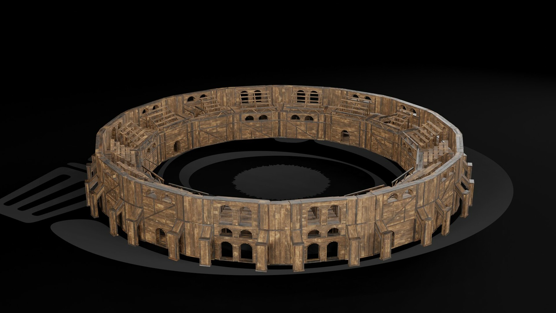 ArtStation - AAA Medieval Colosseum Wooden Arena 01 R | Game Assets