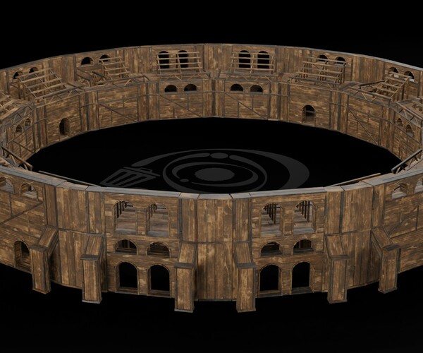 ArtStation - AAA Medieval Colosseum Wooden Arena 01 R | Game Assets