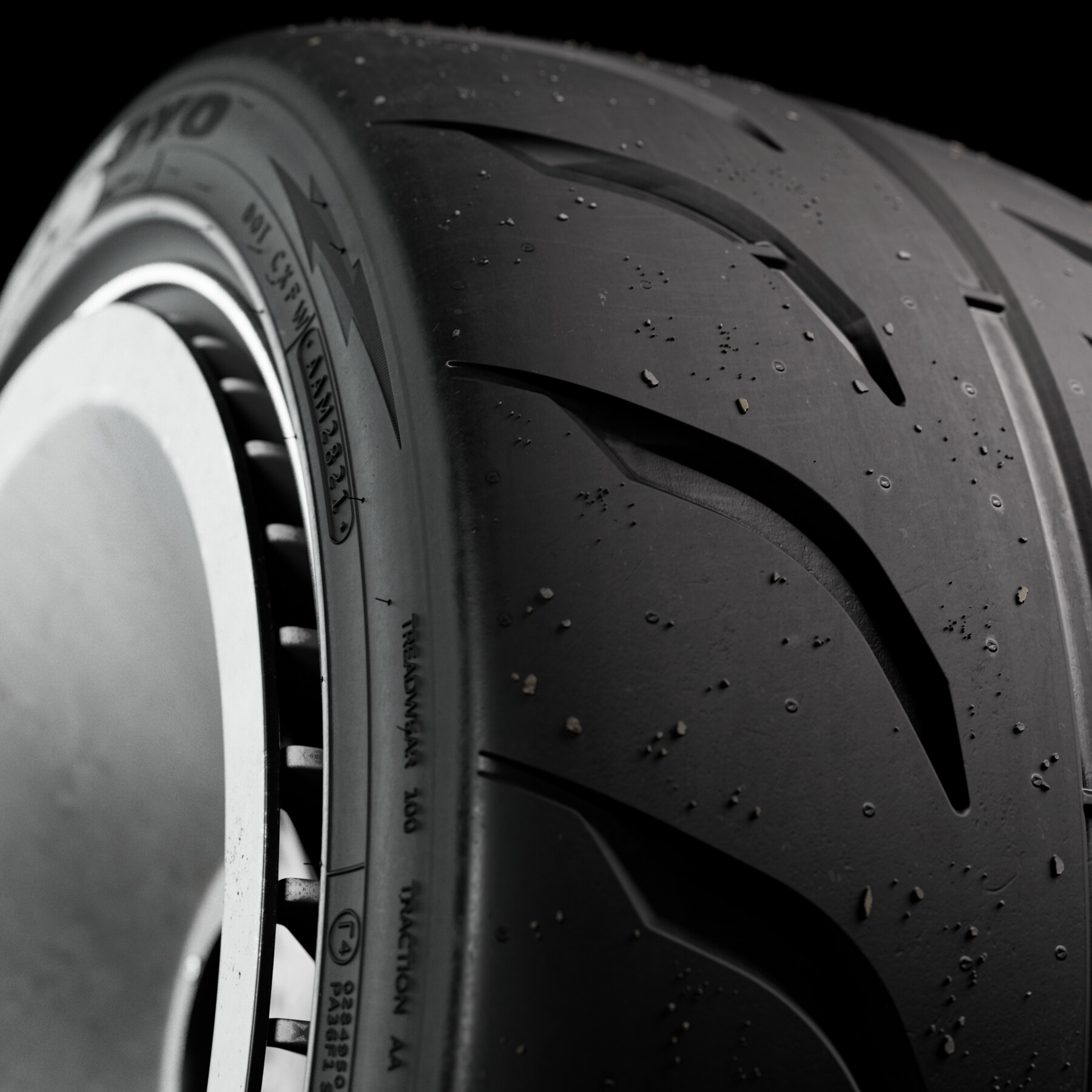 ArtStation - Toyo Proxes r888R Tire Gravel and Dusted (Real World ...