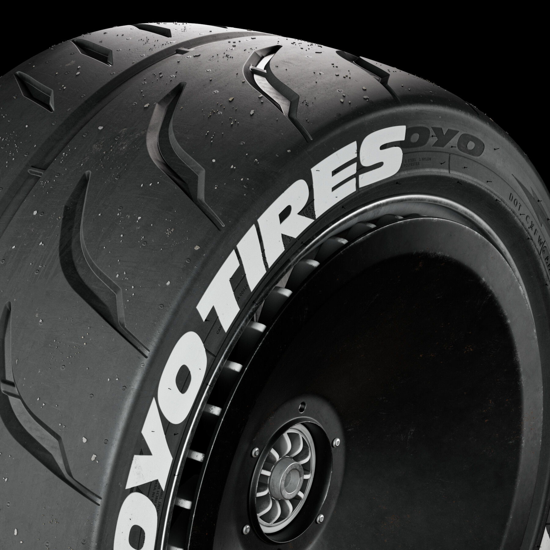 ArtStation - Toyo Proxes r888R Tire Gravel and Dusted (Real World ...