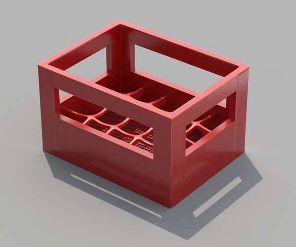 ArtStation - Bottle box red | Resources