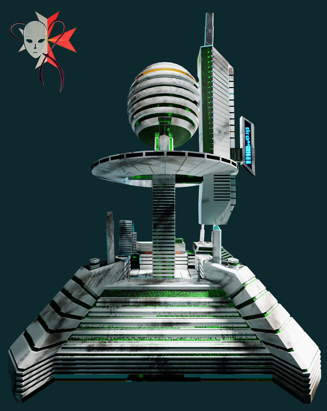 ArtStation - New Victoria - Sci-fi City Buildings Low Poly Kitbash Set Neo Victoria Low-poly 3D ...