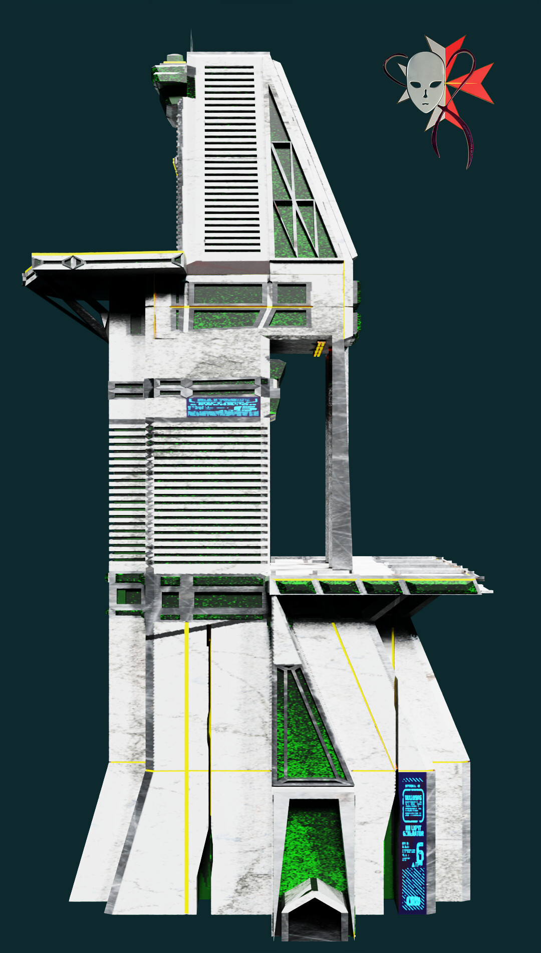 ArtStation - New Victoria - Sci-fi City Buildings Low Poly Kitbash Set Neo Victoria Low-poly 3D ...