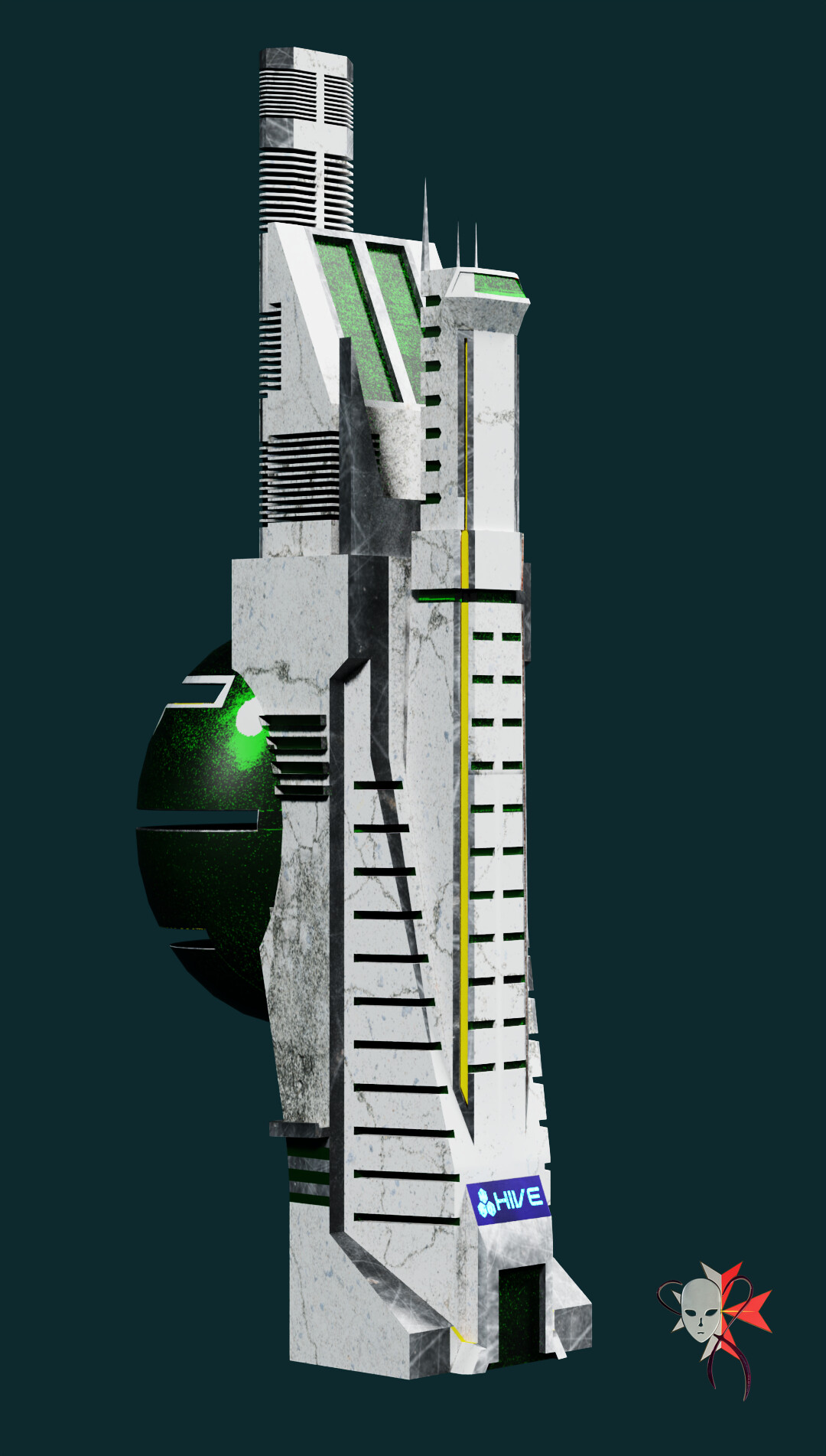 ArtStation - New Victoria - Sci-fi City Buildings Low Poly Kitbash Set Neo Victoria Low-poly 3D ...