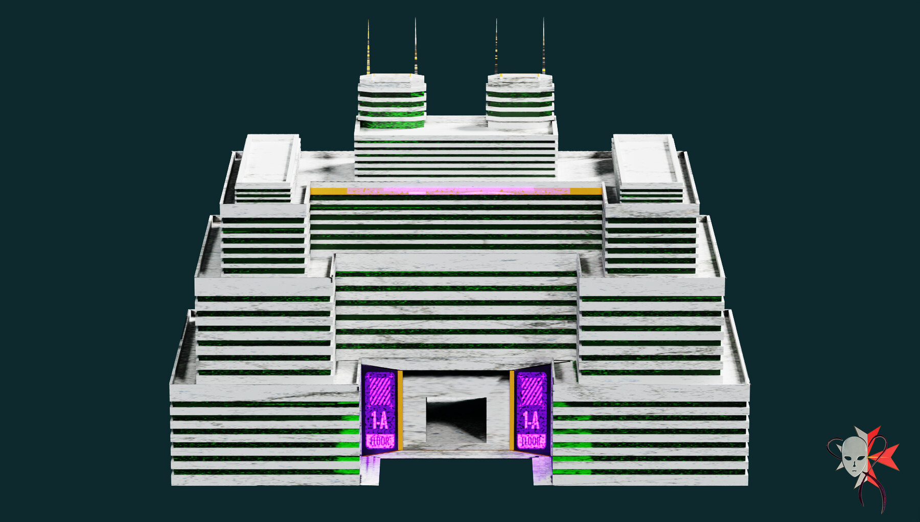 ArtStation - New Victoria - Sci-fi City Buildings Low Poly Kitbash Set Neo Victoria Low-poly 3D ...