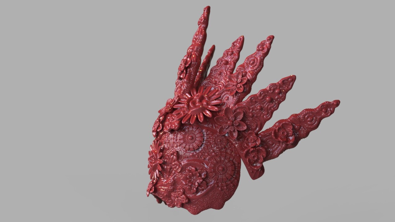 ArtStation - Natural Headpiece Mask 3D Print | Resources