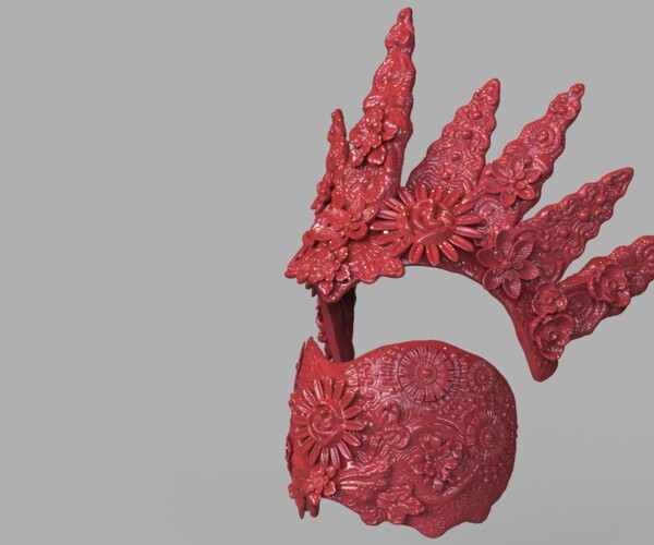 ArtStation - Natural Headpiece Mask 3D Print | Resources