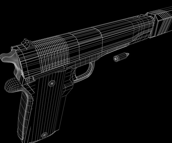 ArtStation - Colt 1911 3D Model | Game Assets