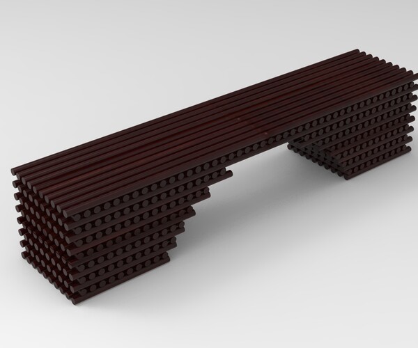 ArtStation - Bench Model with Line Tool | Resources