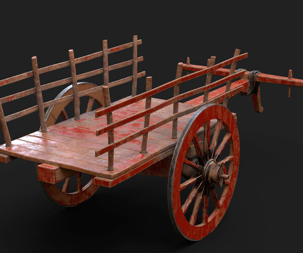 ArtStation - SouthIndian Bullock Cart | Resources