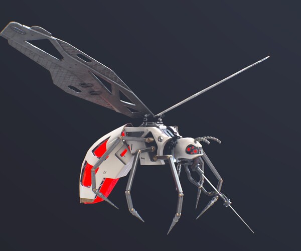 ArtStation - Cyber Mosquito Bug | Game Assets