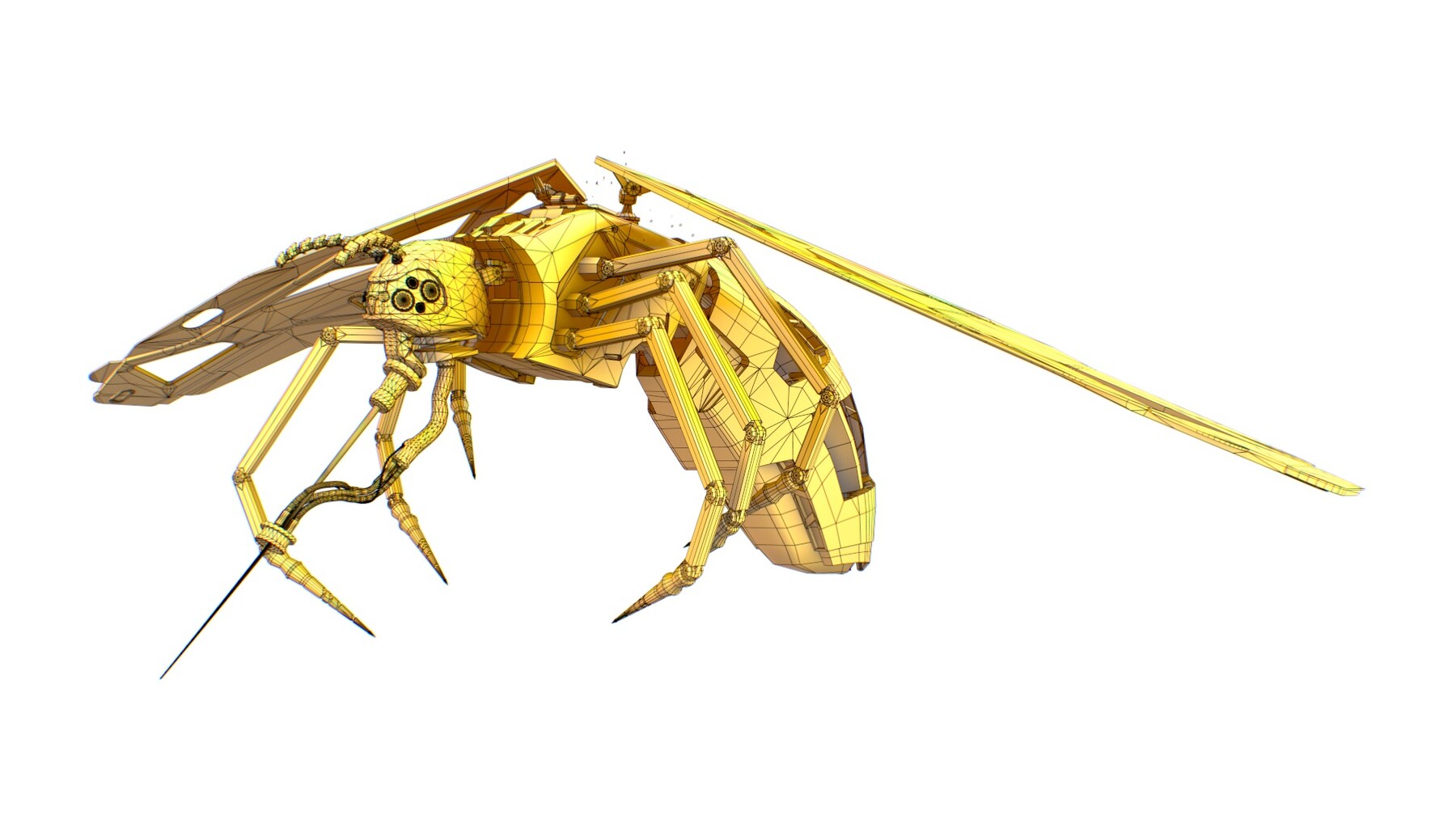 ArtStation - Cyber Mosquito Bug | Game Assets