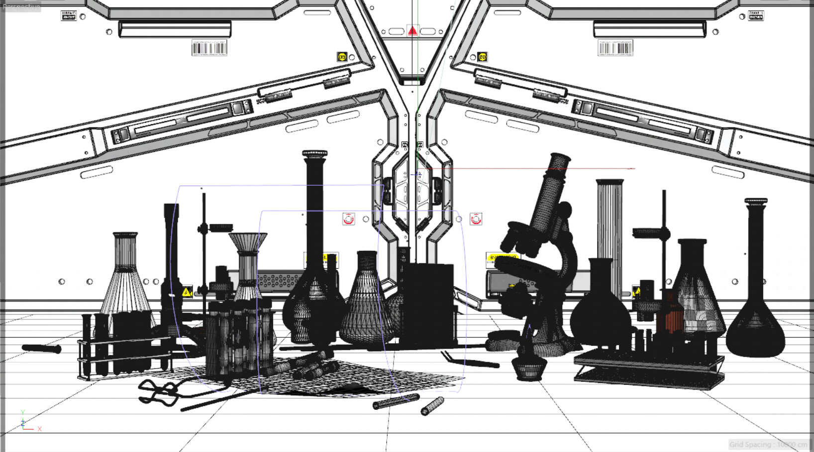ArtStation - C4D Octane render Science Fiction Chemistry Laboratory ...