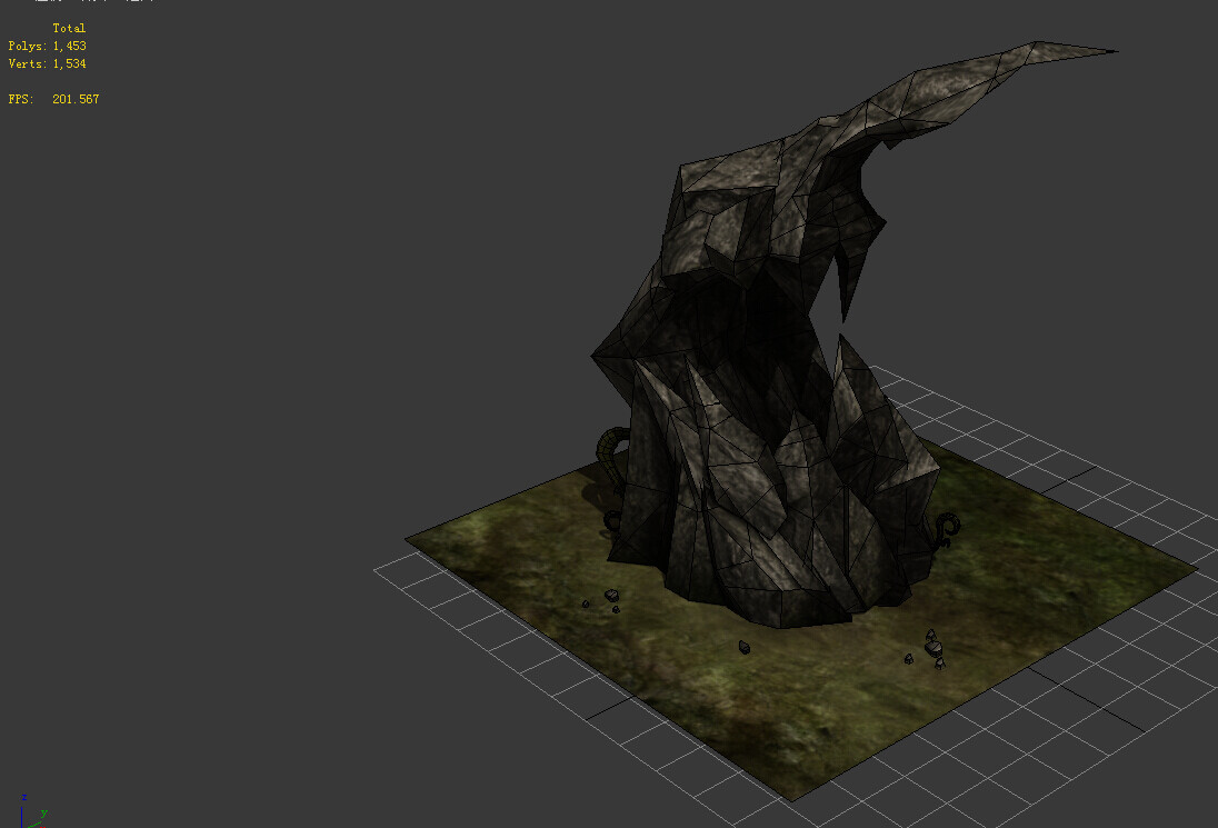 ArtStation - els - poison Valley Scene - poison stone teeth 01 | Game ...