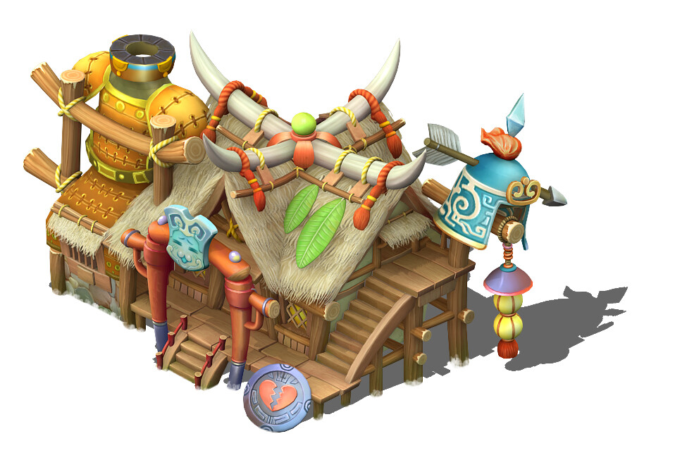 ArtStation - Cartoon World - Armory Shop 04 | Game Assets