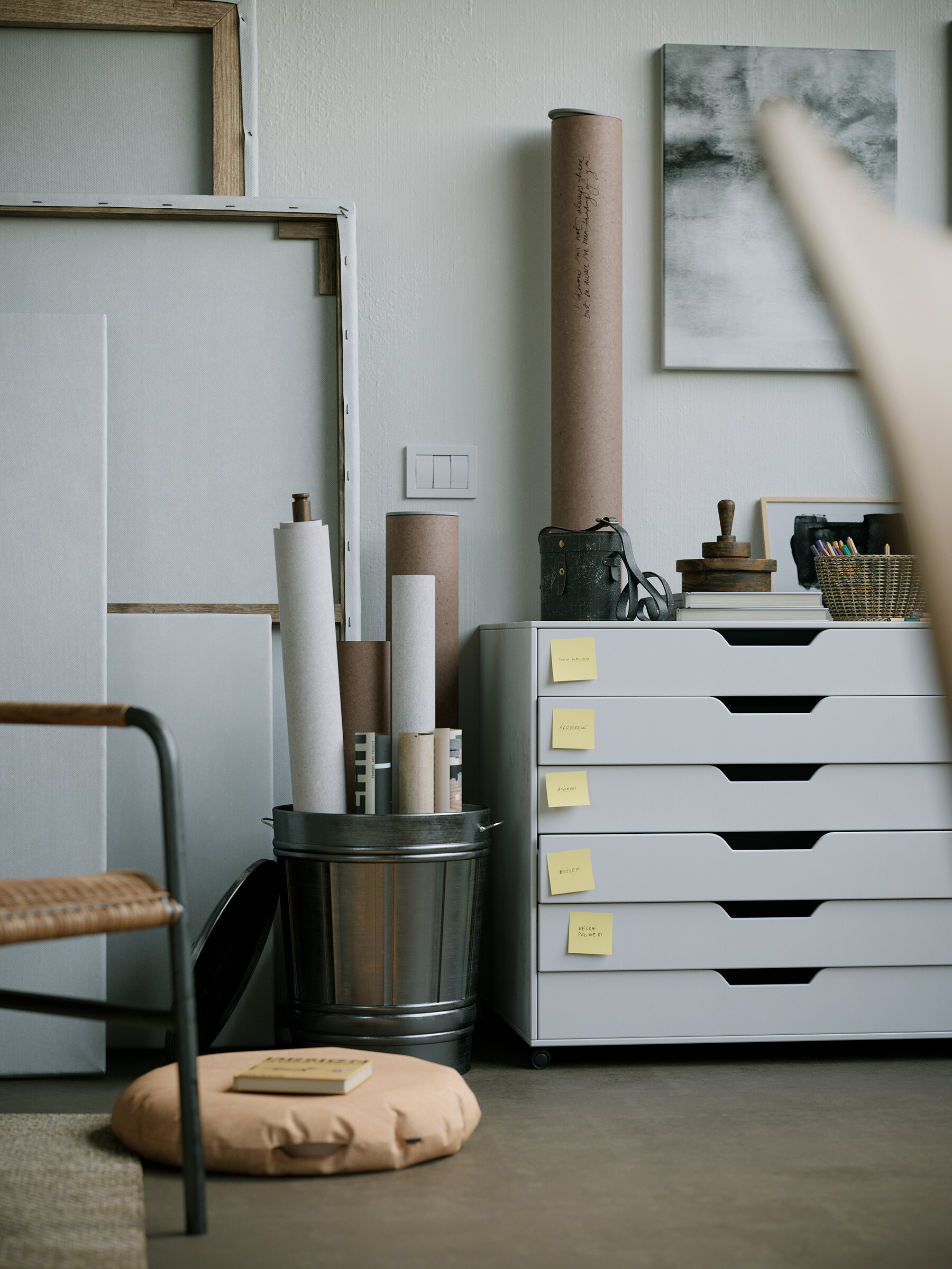 ArtStation - Watercolor room interior scene | Resources