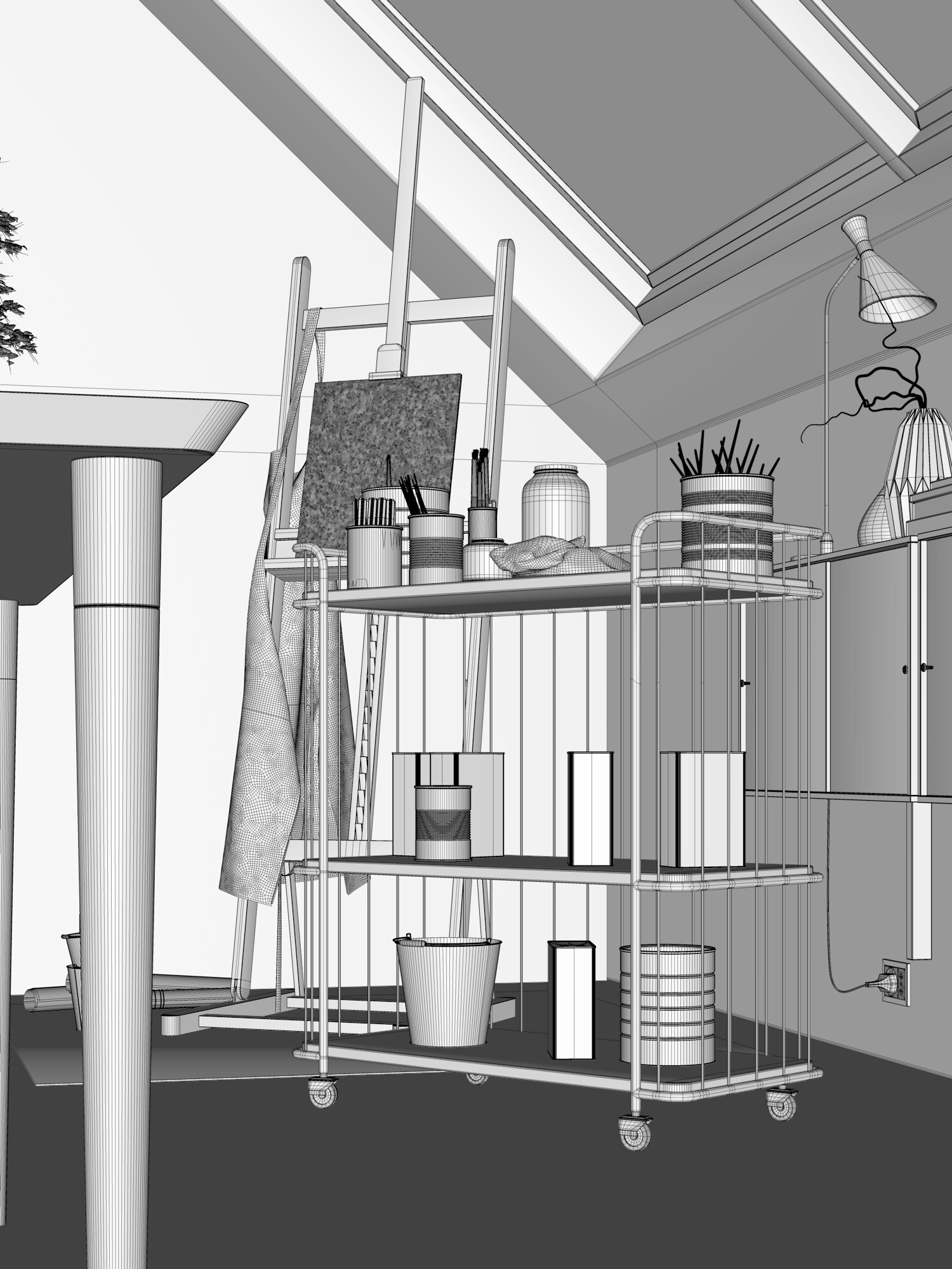 ArtStation - Watercolor room interior scene | Resources