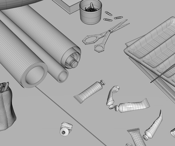 ArtStation - Watercolor room interior scene | Resources