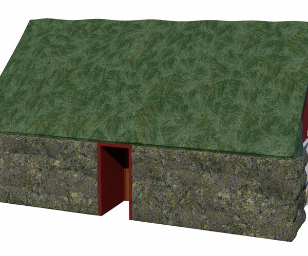 ArtStation - 3D Turf house | Game Assets