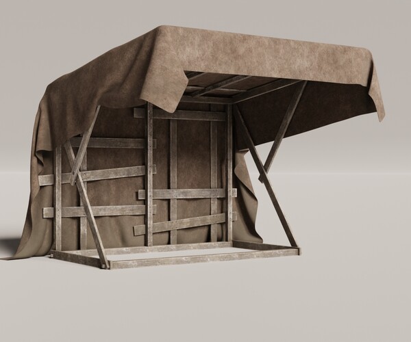 ArtStation - Medieval Market Stall | Game Assets