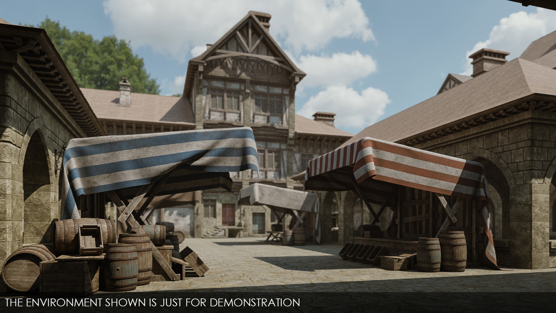 ArtStation - Medieval Market Stall | Game Assets