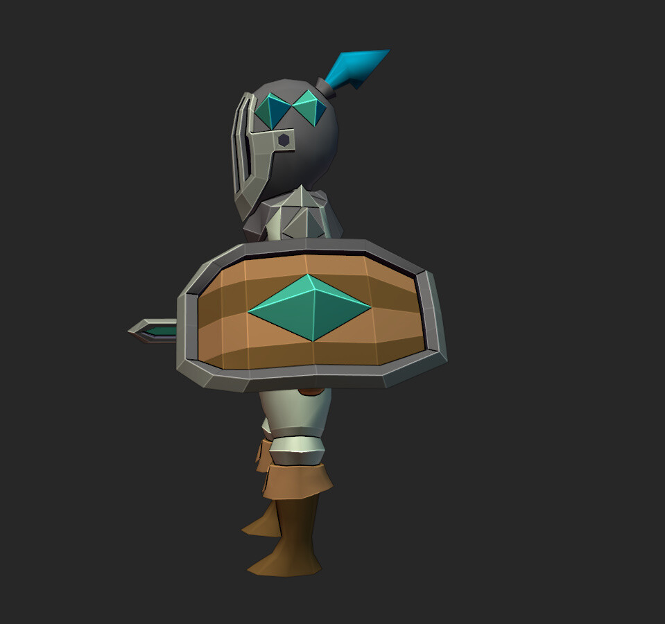 ArtStation - Low poly Knight | Game Assets