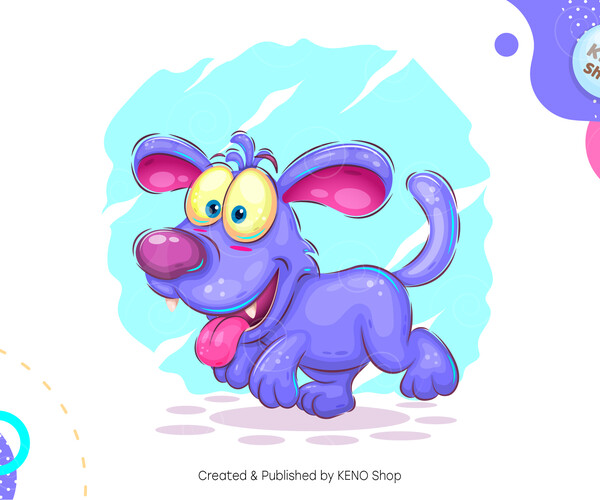 ArtStation - Blue Puppy Walking. | Artworks