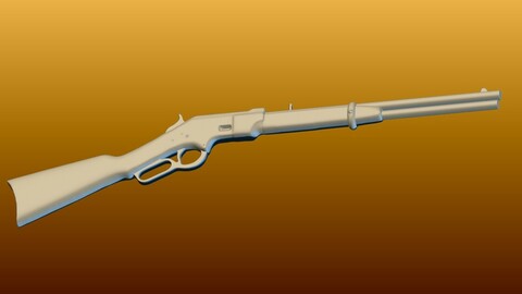 ArtStation - Simple Winchester 1860+ Rifle Gun | Resources