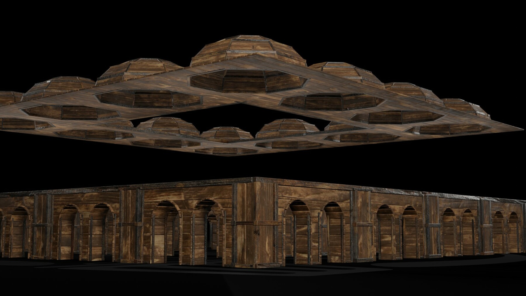 ArtStation - AAA Medieval Wooden Trade Center 01 R | Game Assets