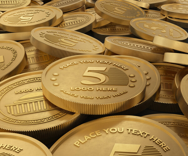 ArtStation - Gold and Silver Coin Mockups | Artworks