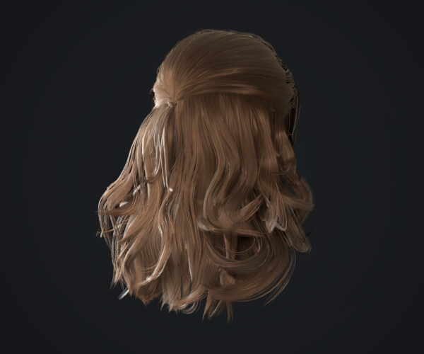 ArtStation - Wavy hair | Game Assets