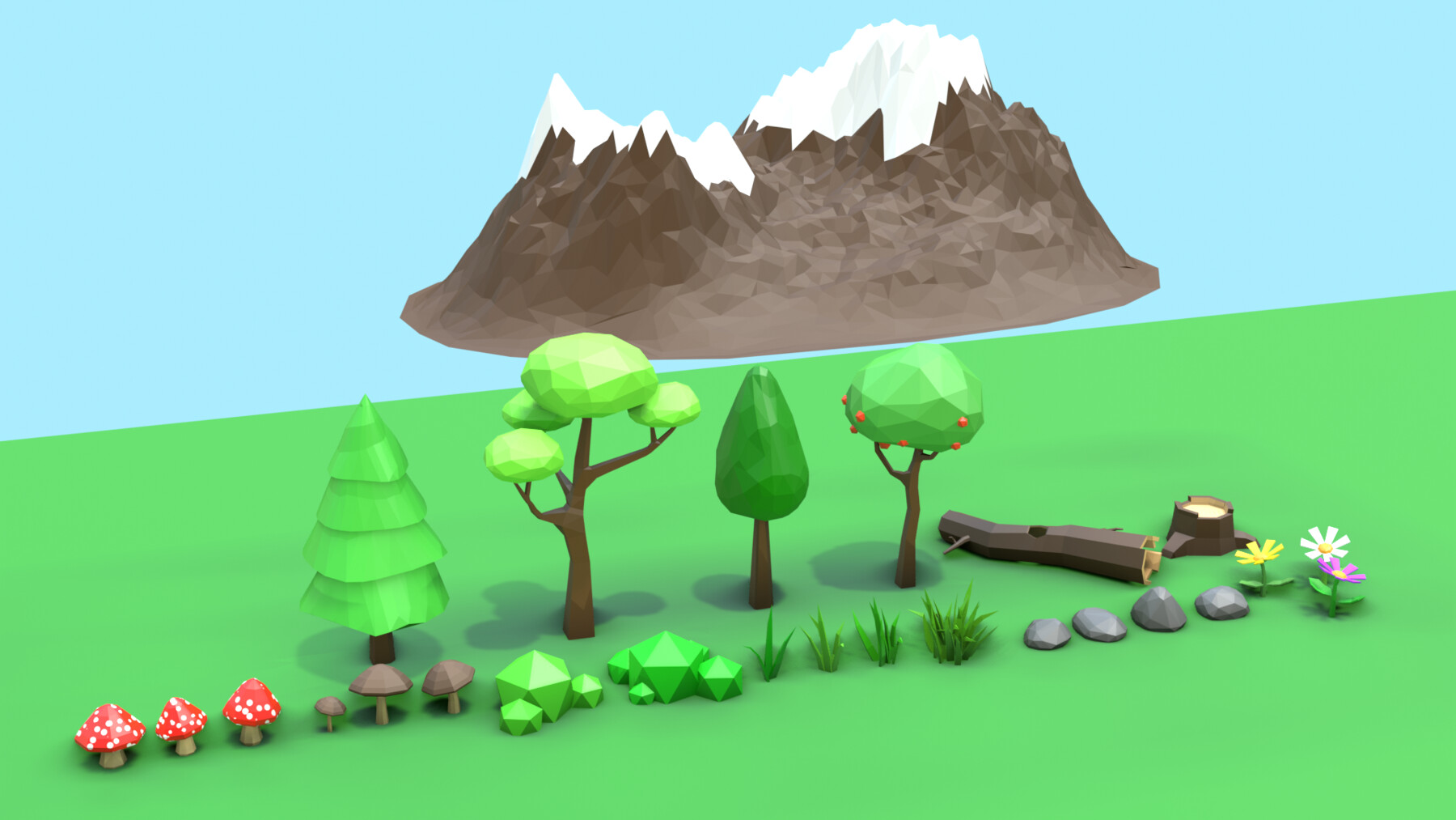 ArtStation - Low Poly Nature Assets | Resources