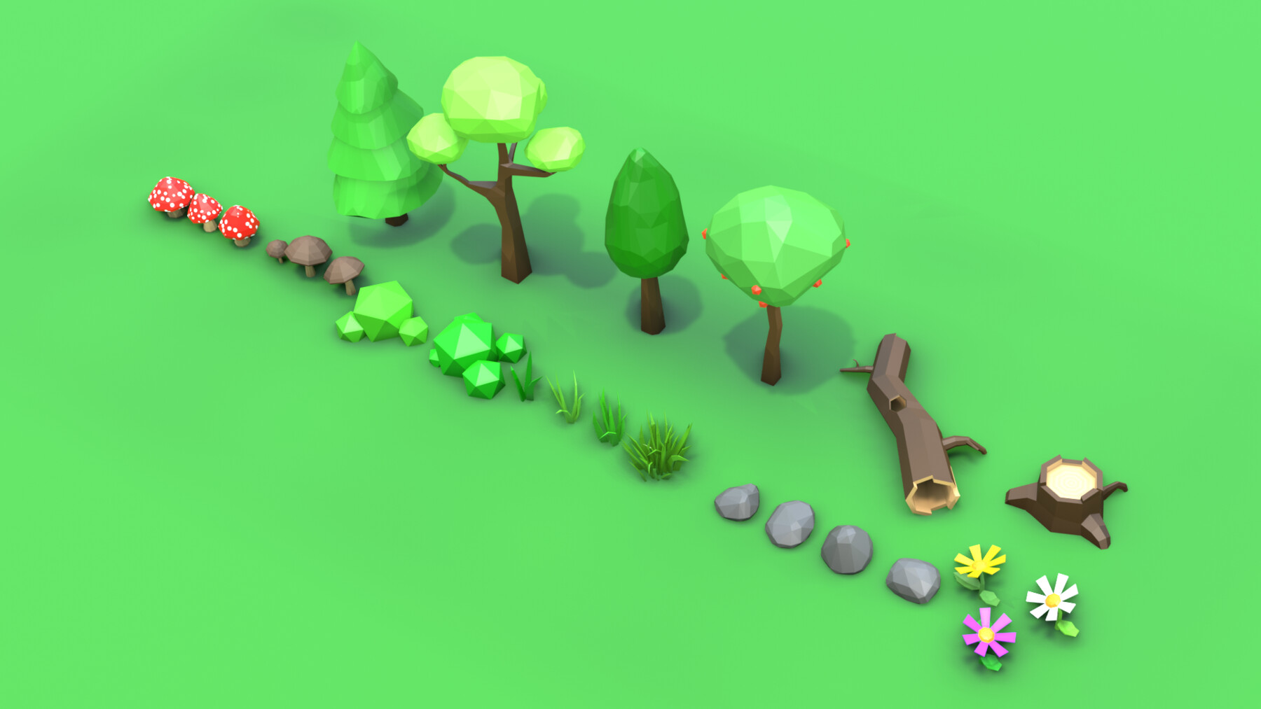 ArtStation - Low Poly Nature Assets | Resources