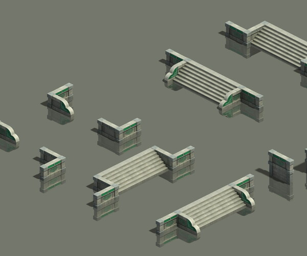 ArtStation - Waterway - steps | Game Assets