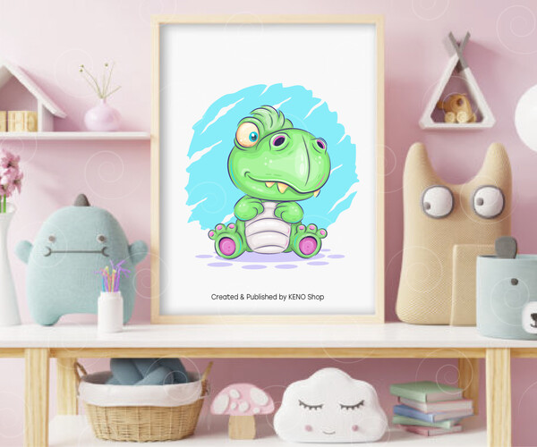 ArtStation - Cartoon Little Dino. | Artworks