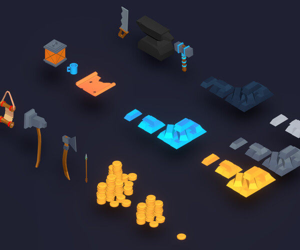 ArtStation - 200 High Quality Low Poly Assets | Game Assets
