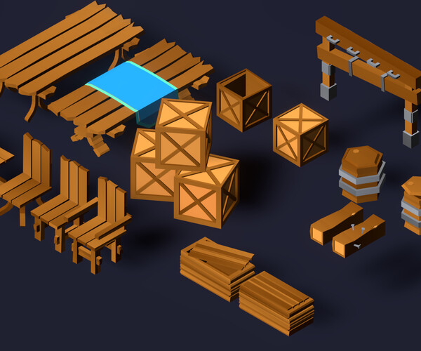 ArtStation - 200 High Quality Low Poly Assets | Game Assets