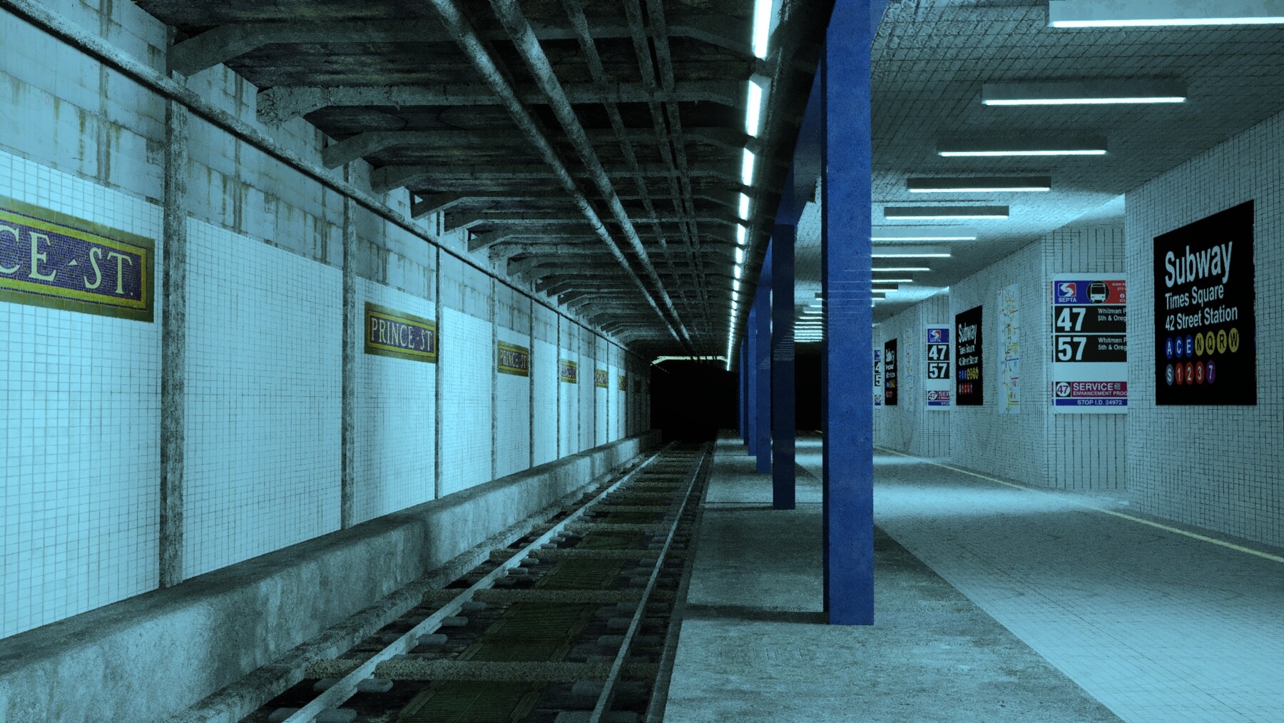ArtStation - Base Subway Station | Game Assets