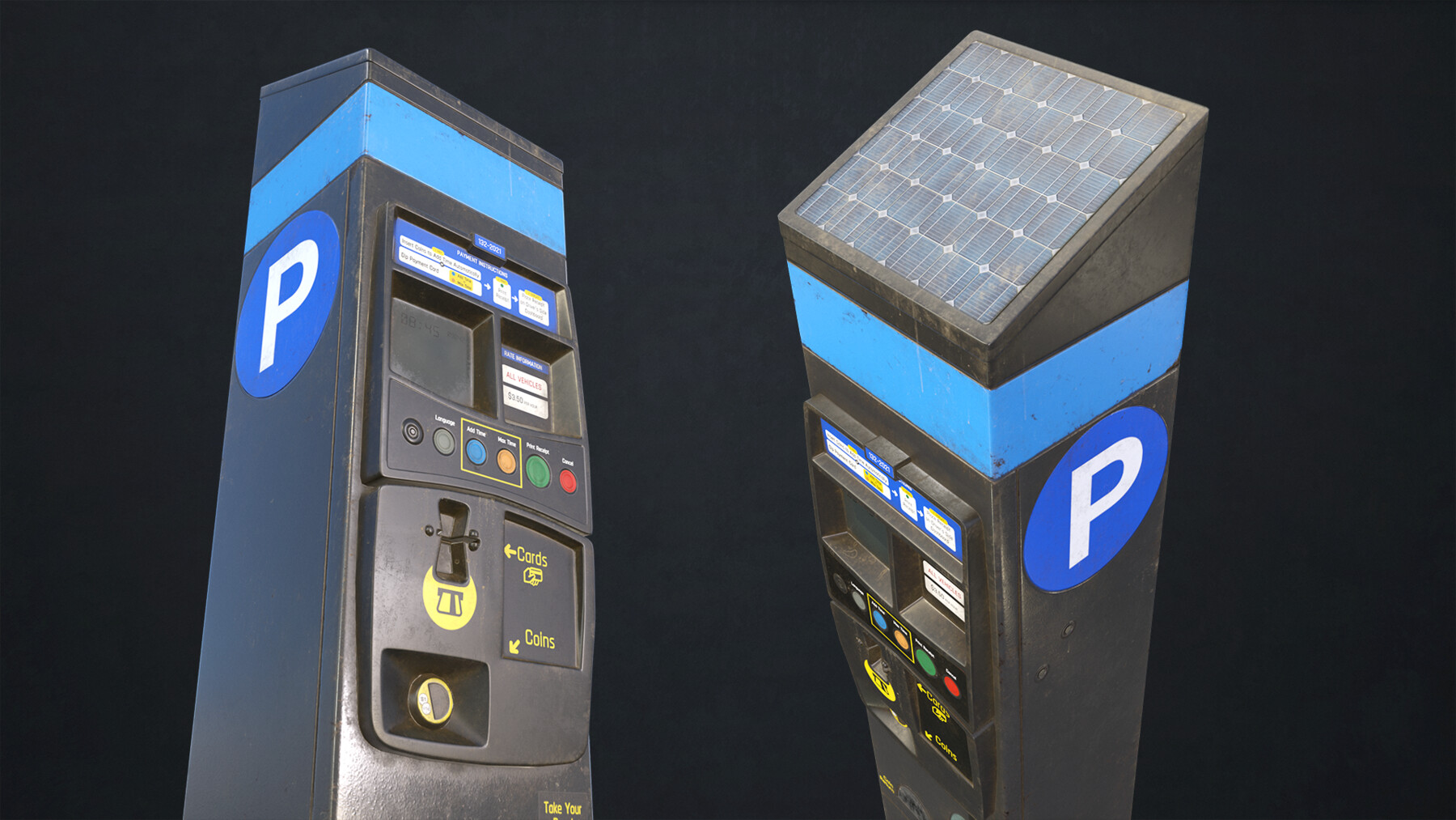 ArtStation - Parking Meter - Low Poly | Game Assets