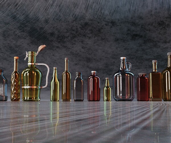 ArtStation - 3D Glass Container Big Pack of 322 Models | Resources