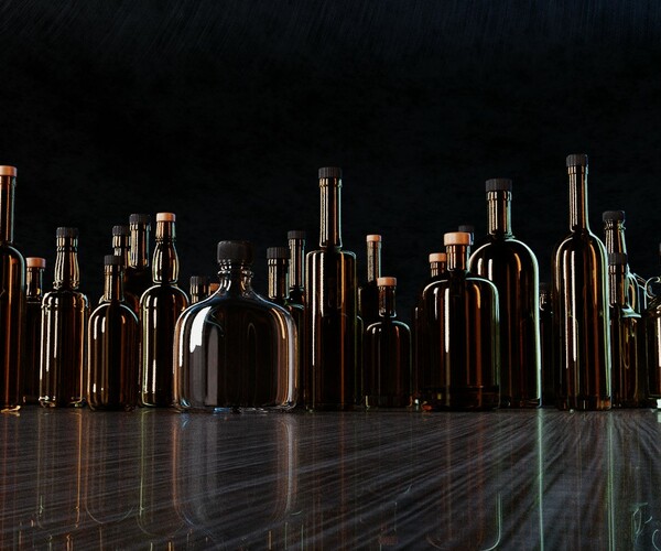 ArtStation - 3D Glass Container Big Pack of 322 Models | Resources