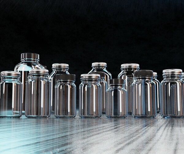 ArtStation - 3D Glass Container Big Pack of 322 Models | Resources