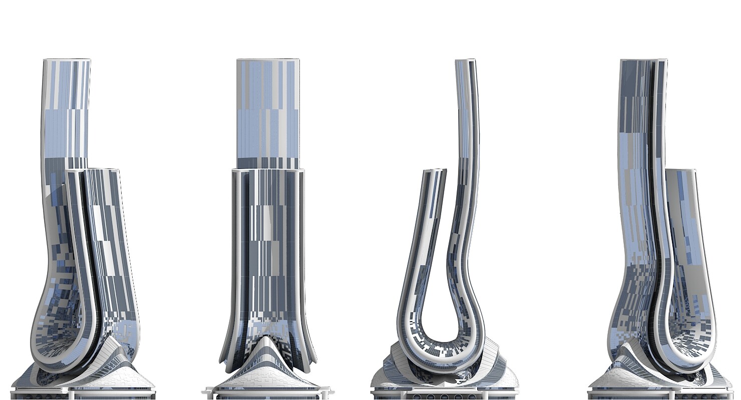 ArtStation - 3D Futuristic Skyscraper collection 401 | Resources