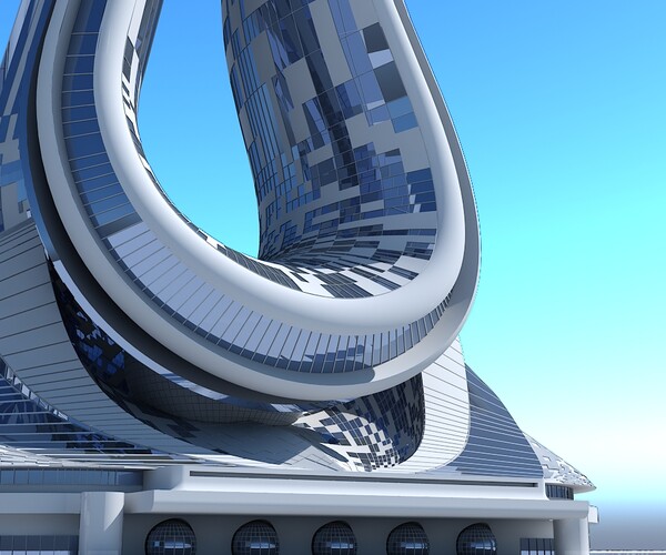 ArtStation - 3D Futuristic Skyscraper collection 401 | Resources
