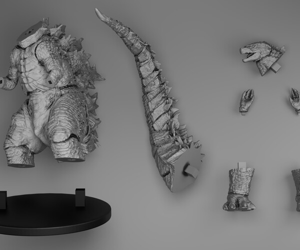 ArtStation - Godzilla Sculpt | Game Assets