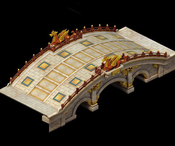 ArtStation - City Building - Stone Bridge 13 | Game Assets