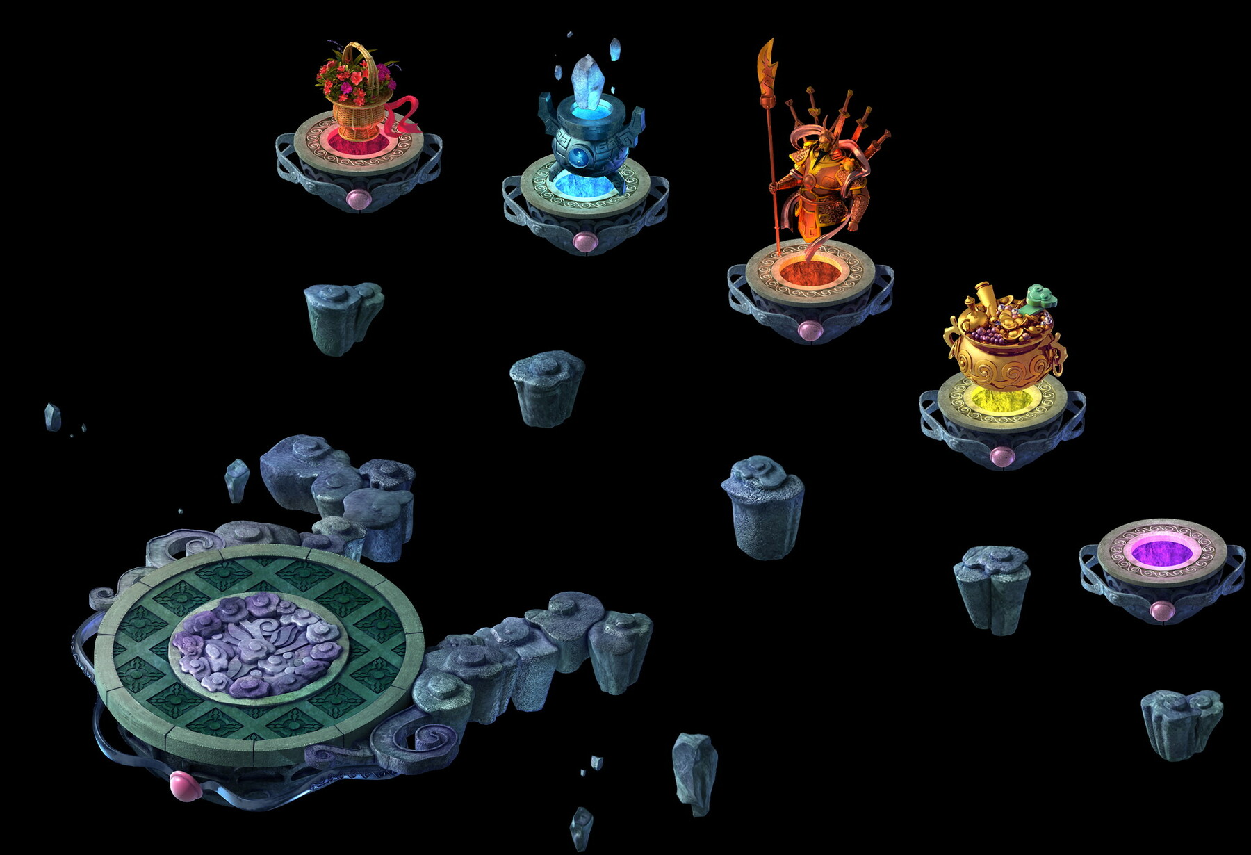 ArtStation - Game Model - Draw Choose a map | Game Assets